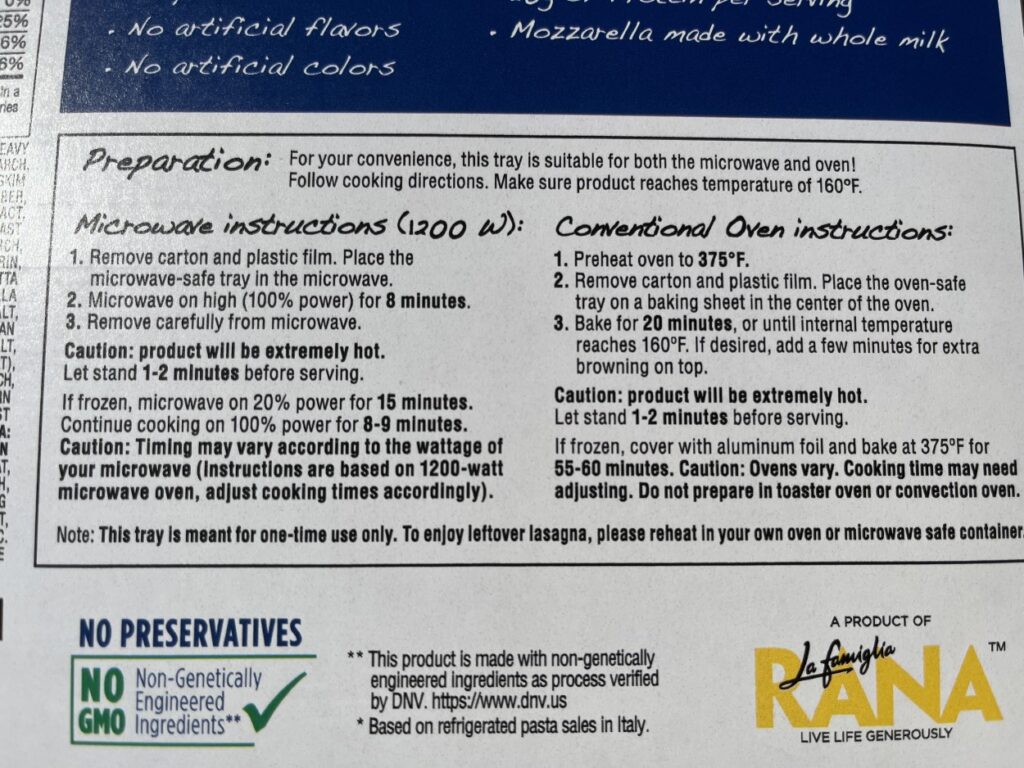 Rana Chicken Pesto Lasagna from Costco Review - Shop Cook Love